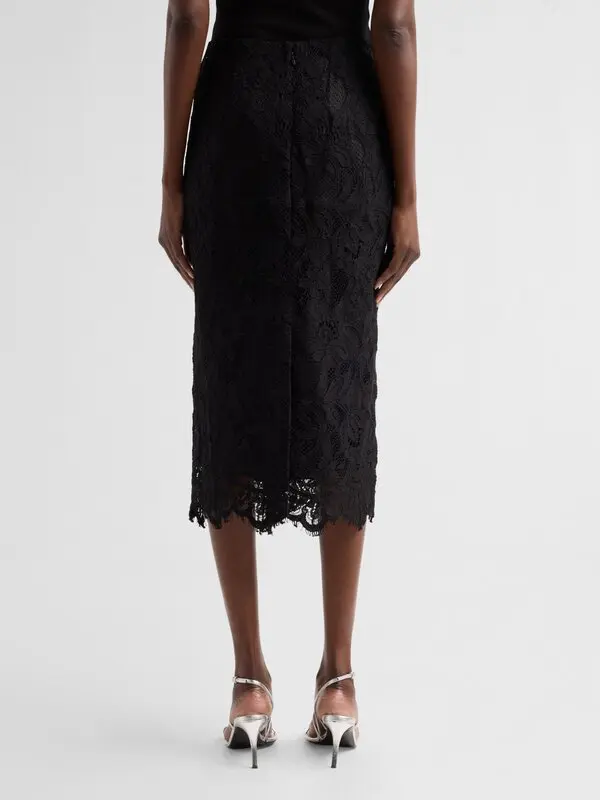 Kobi Halperin Simone Corded Lace Midi Skirt