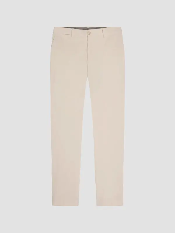 Bugatchi Stretch Cotton Corduroy Pants - Snow