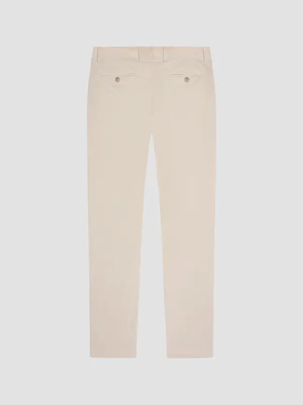 Bugatchi Stretch Cotton Corduroy Pants - Snow