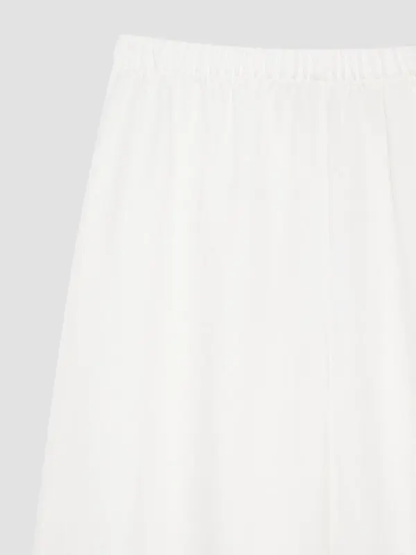 ANINE BING Roslyn Linen-blend Wide-leg Pants
