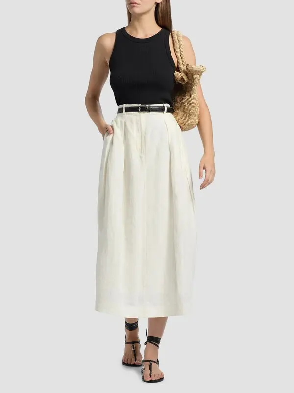 Jenni Kayne Rib-knit Cotton Tank - Black