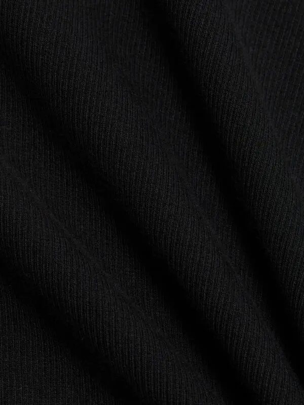 Jenni Kayne Rib-knit Cotton Tank - Black