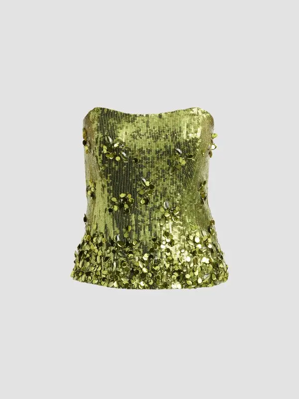 Azeeza Thea Sequined Top