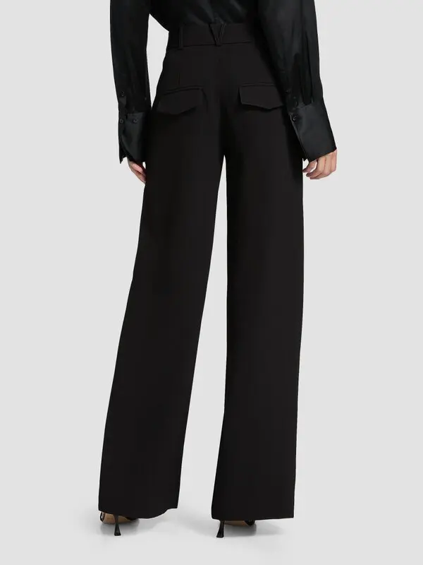 Veronica Beard Cole Seam-front Stretch Pants - Black