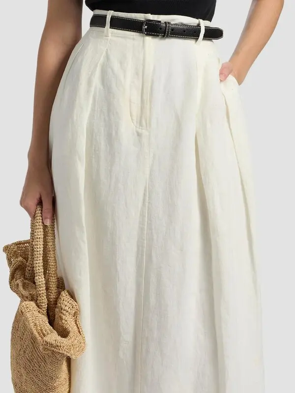 Jenni Kayne Annabel Linen Midi-skirt