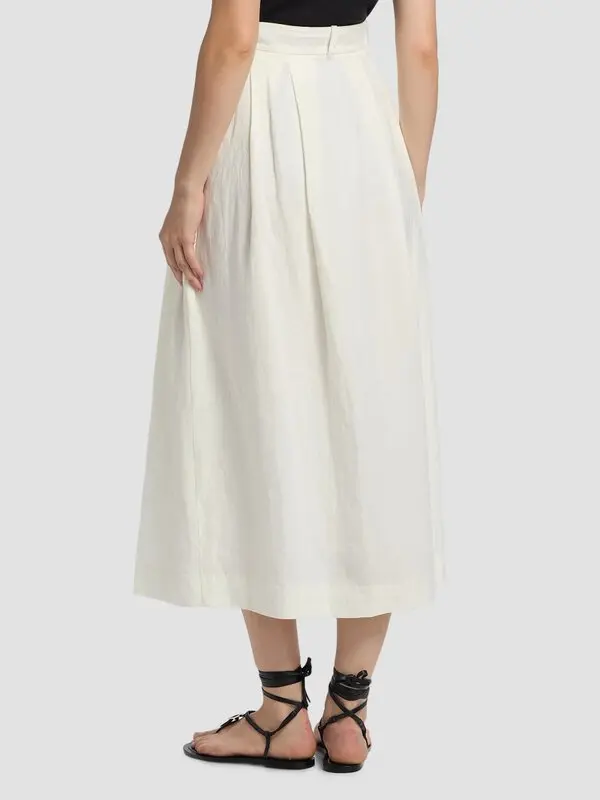 Jenni Kayne Annabel Linen Midi-skirt