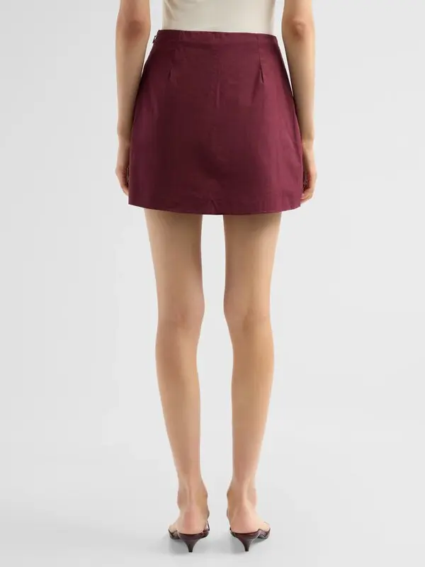 Azeeza Blair Poplin Mini Skirt
