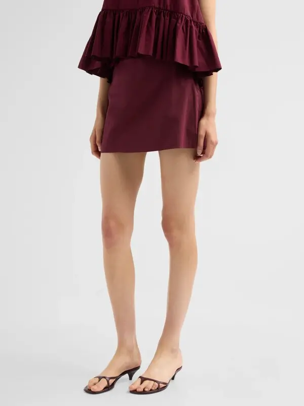 Azeeza Blair Poplin Mini Skirt