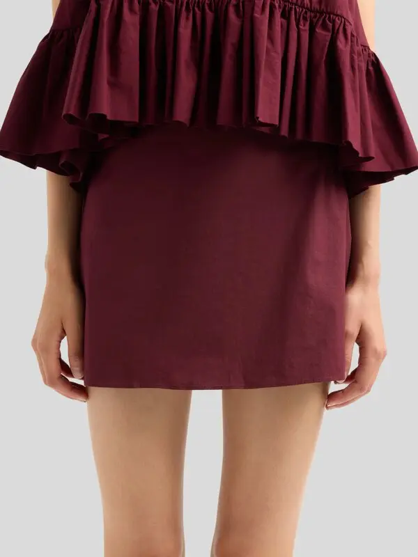 Azeeza Blair Poplin Mini Skirt