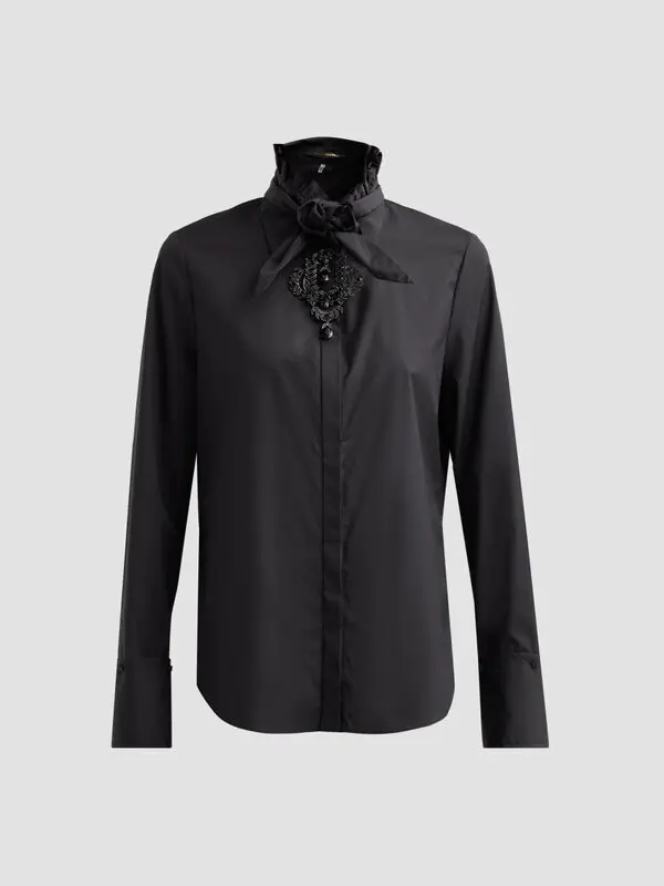 Kobi Halperin Rocco Embellished Tie Blouse