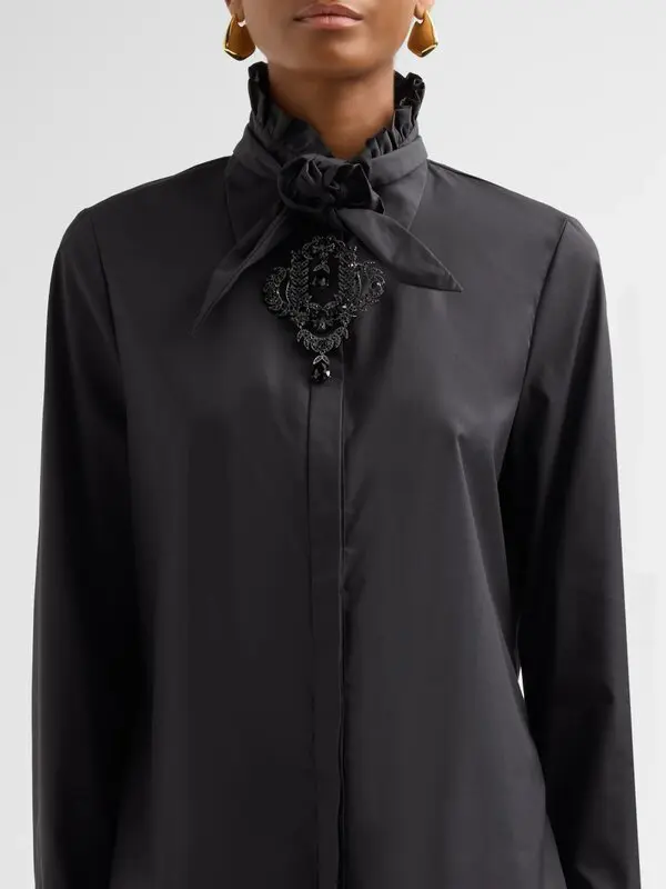 Kobi Halperin Rocco Embellished Tie Blouse