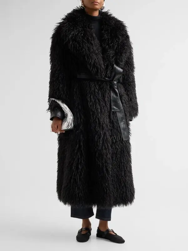 Kobi Halperin Kallie Faux-fur Belted Coat