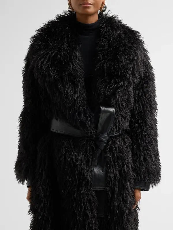 Kobi Halperin Kallie Faux-fur Belted Coat