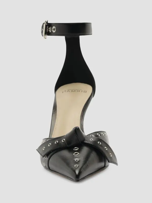 ALEXANDRE BIRMAN Clarita 85mm Grommet-trimmed Leather Pumps