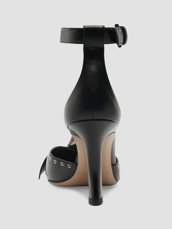 ALEXANDRE BIRMAN Clarita 85mm Grommet-trimmed Leather Pumps
