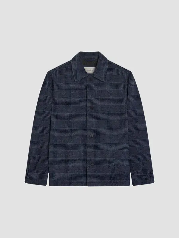 Bugatchi Plaid Wool-blend Jacket
