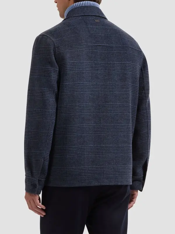 Bugatchi Plaid Wool-blend Jacket