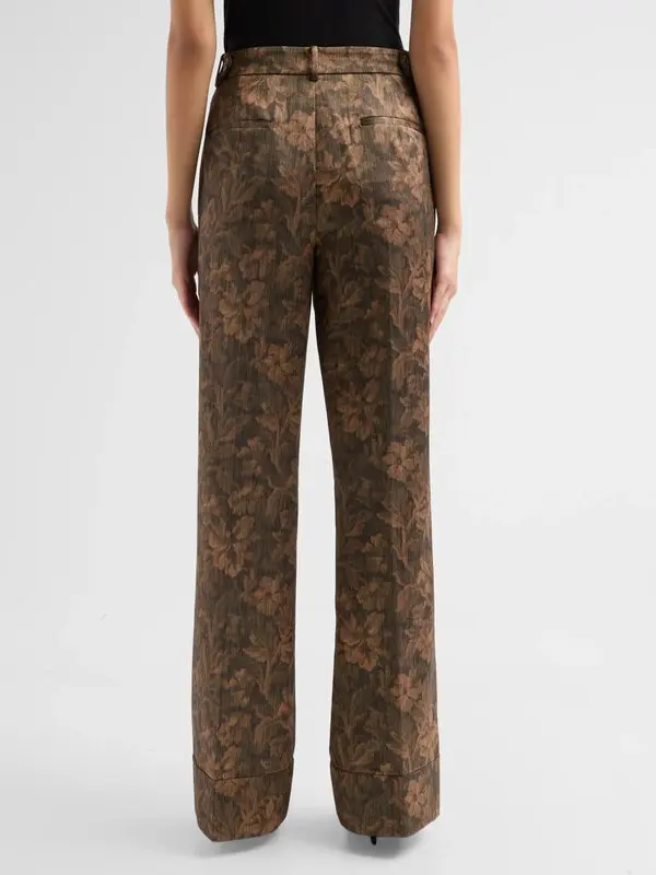 Kobi Halperin Melanie Floral Jacquard Pants