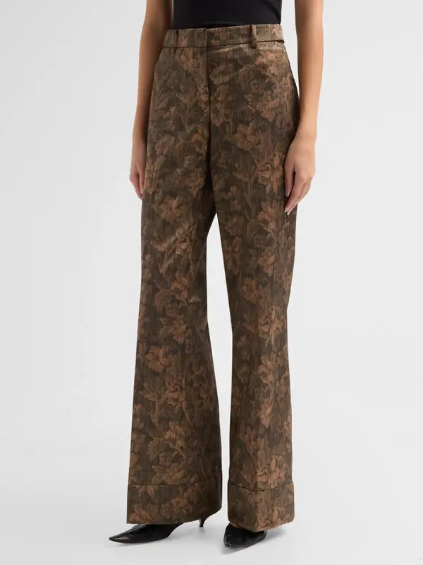 Kobi Halperin Melanie Floral Jacquard Pants
