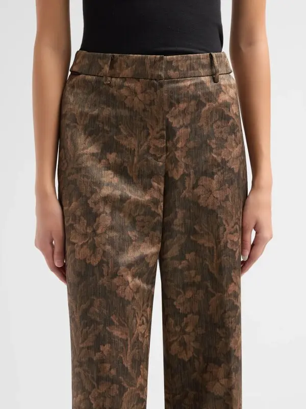 Kobi Halperin Melanie Floral Jacquard Pants