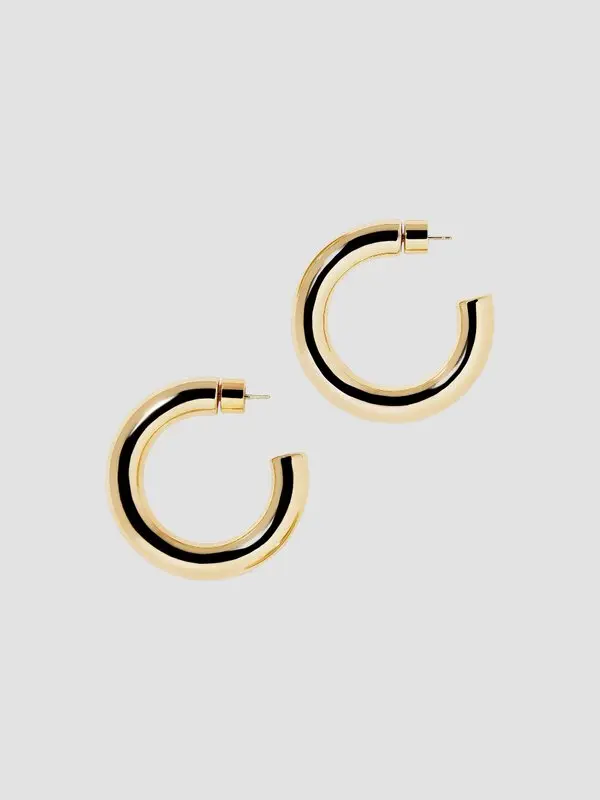 JENNIFER FISHER Jamma 10k--plated Huggie Earrings