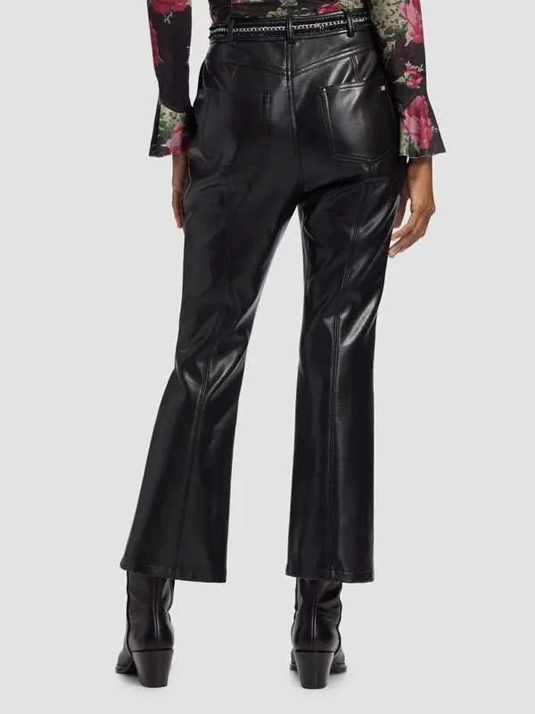 Cinq À Sept Lise Chain Faux-leather Pants