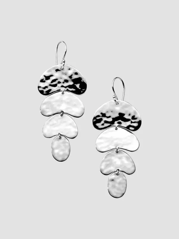 Ippolita Classico Crinkle Sterling 4-tier Drop Earrings