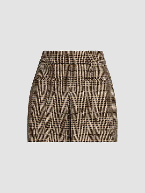 Veronica Beard Pavaline Check Miniskirt
