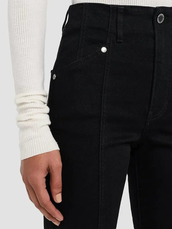Veronica Beard Carson High-rise Cropped Regular-fit Jeans