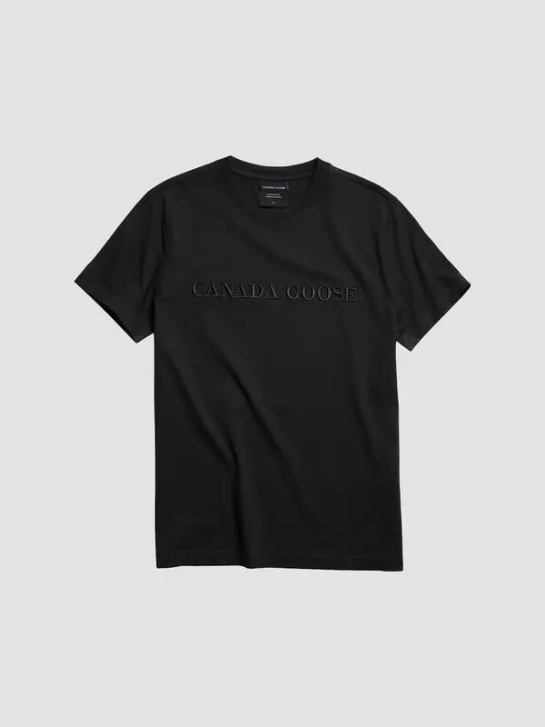 Canada Goose Emersen Embroidered Cotton T-shirt - Black