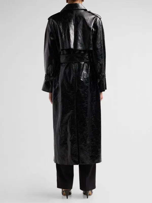 Kobi Halperin Rose Coated Longline Coat