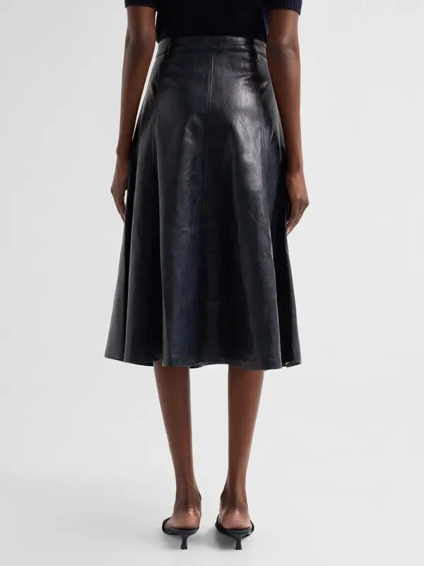Kobi Halperin Ellen Faux-leather Midi Skirt