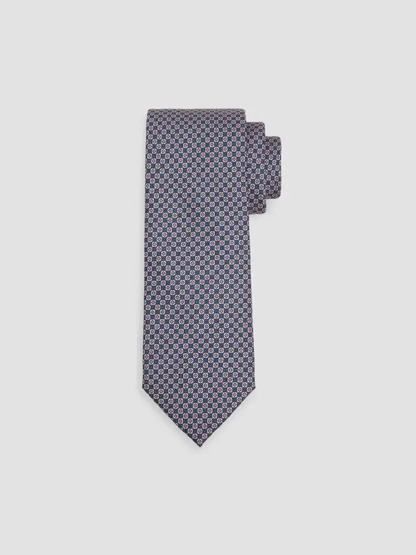 Brioni Micro Motif Silk Tie