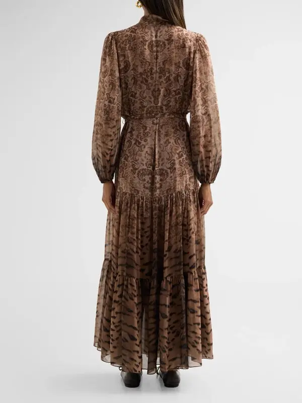 Kobi Halperin Oak Printed Maxi Dress