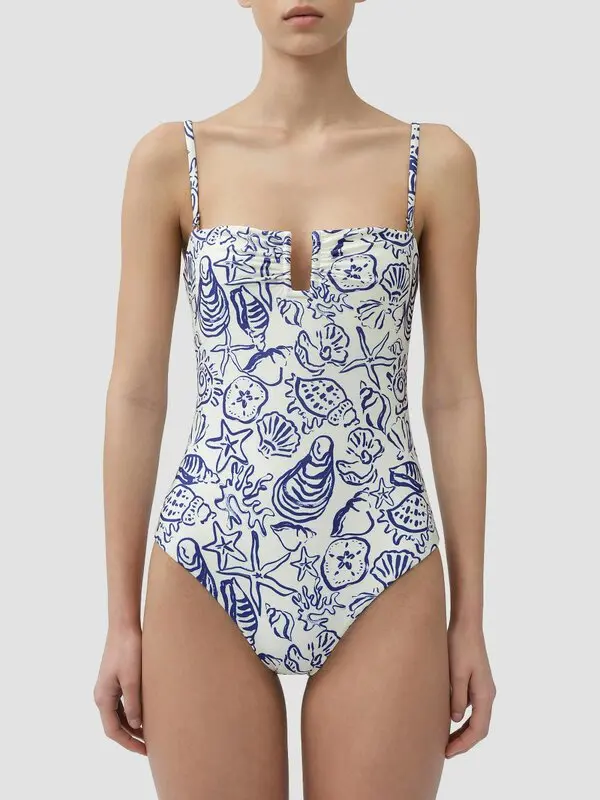 Simkhai Ottilie Printed One-piece Swimsuit