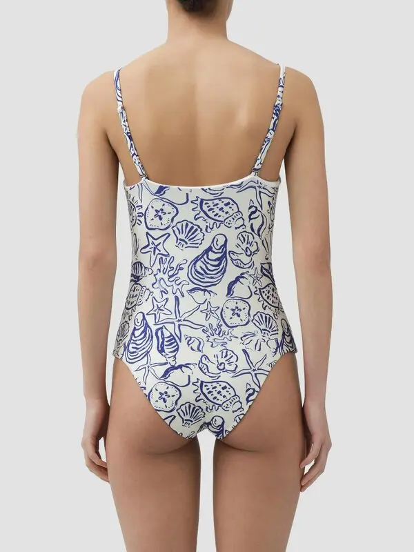 Simkhai Ottilie Printed One-piece Swimsuit
