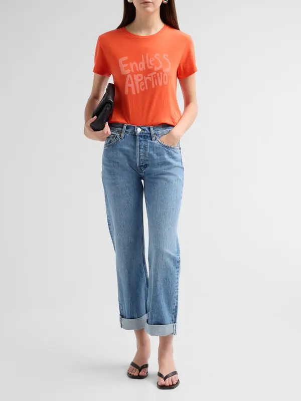 RE/DONE Beau Cuffed Boyfriend Jeans
