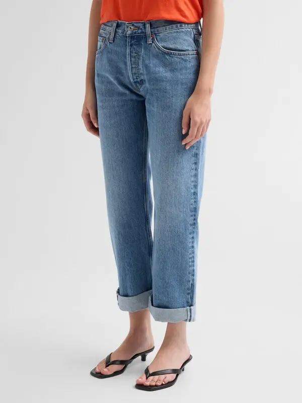 RE/DONE Beau Cuffed Boyfriend Jeans