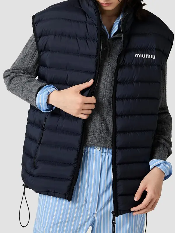 Miu Miu Light Pongé Down Vest