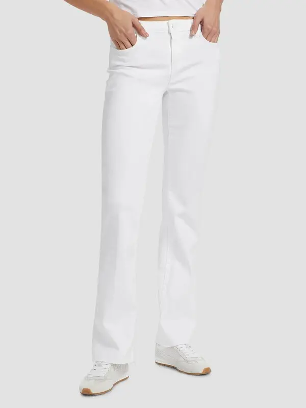 L'Agence Sneeki Low-rise Sneaker Straight-leg Jeans