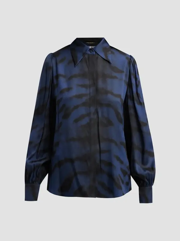 Kobi Halperin Davis Tiger-print Silk Blouse