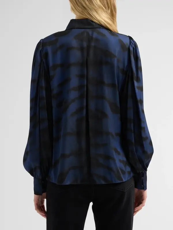 Kobi Halperin Davis Tiger-print Silk Blouse
