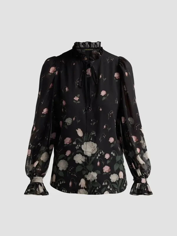 Kobi Halperin Jack Floral Chiffon Blouse
