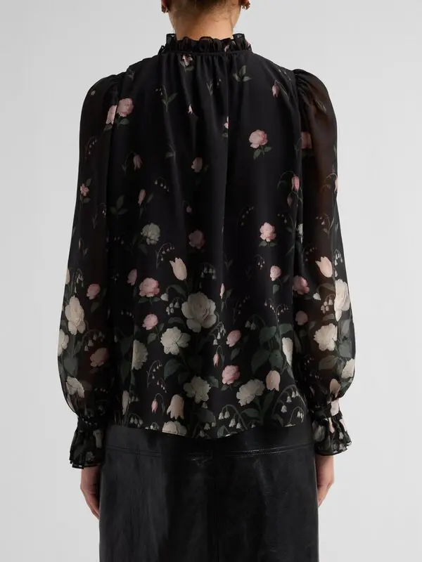 Kobi Halperin Jack Floral Chiffon Blouse