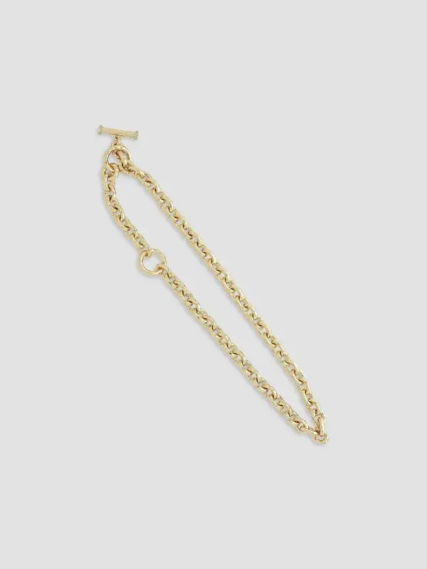 ANABEL ARAM Farrier 18k -plated & Crystal Lariat Necklace