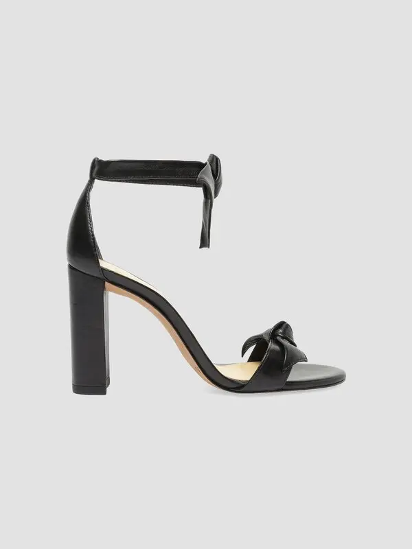 ALEXANDRE BIRMAN Clarita 90mm Leather Tie Block-heel Sandals