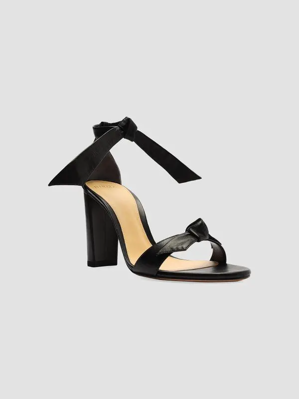 ALEXANDRE BIRMAN Clarita 90mm Leather Tie Block-heel Sandals