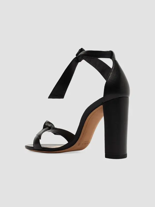 ALEXANDRE BIRMAN Clarita 90mm Leather Tie Block-heel Sandals