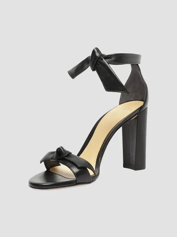 ALEXANDRE BIRMAN Clarita 90mm Leather Tie Block-heel Sandals