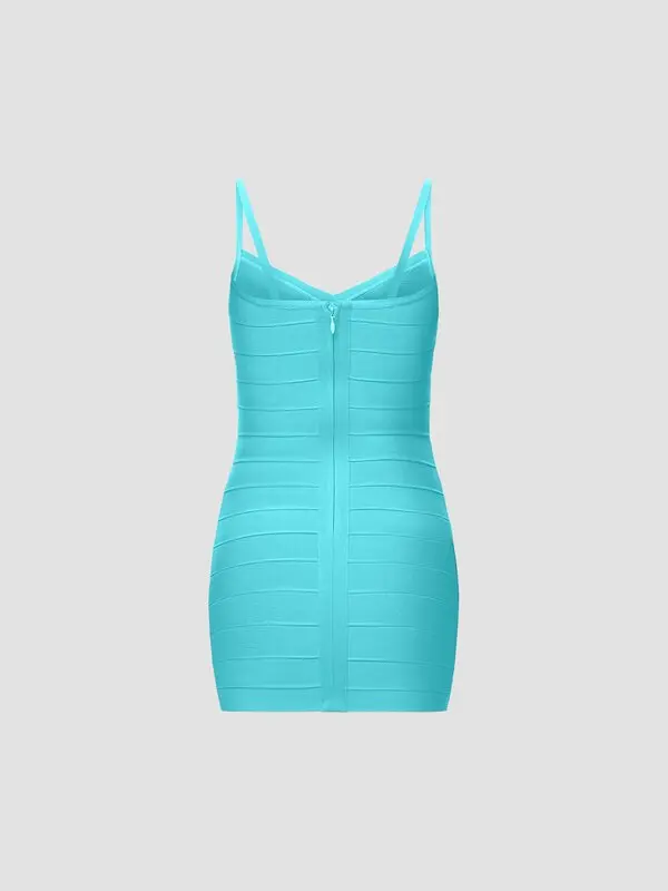 Herve Leger After Party Bandage Minidress - Reef